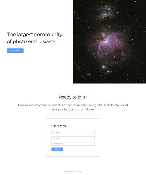 Sitio Con Imagen En Portada Hecho Con HTML Y CSS