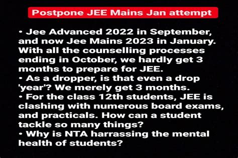 JEE Main 2023 Key Controversies 75 Per Cent Eligibility Criteria To Postpone January Session