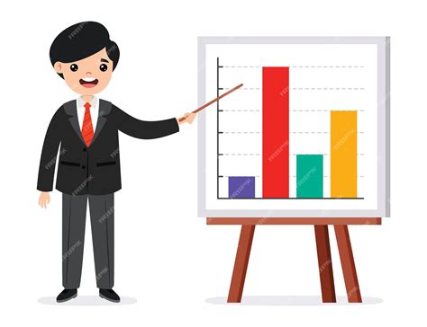 사업가 의 만화 ⁇ 화 프리미엄 벡터