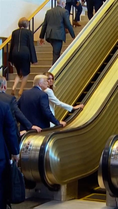 The Blame Game Over Trumps Escalator And Prompter Hiccup At Un Cnn