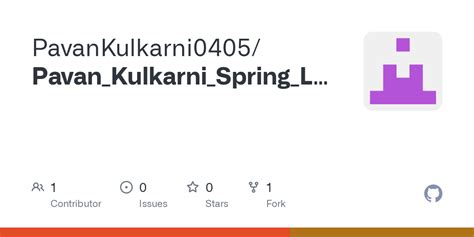 Github Pavankulkarni0405pavankulkarnispringlabsession