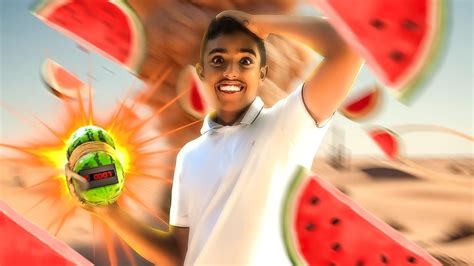 රබර් පටි වලින් කොමඩු ගෙඩියක් පුපුරවමුදlets Blow Up A Watermelon With Rubber Bands Mini