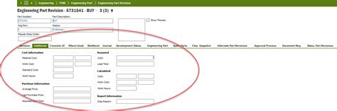 How To Use Engineering Part Revision Additional Tab Ifs Community