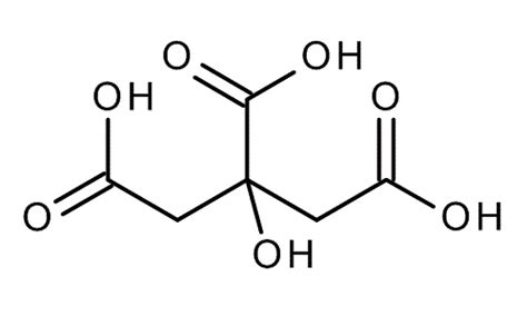 Formula Del ácido Cítrico Solo Ciencia