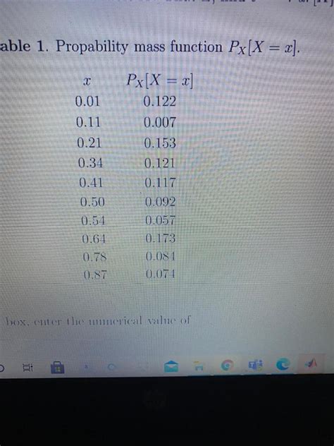 Solved Variance Var X A Discrete Random Variable X Has The