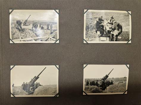 Luftwaffe Flak Album With 25 Photos Of A 8 8cm Generalassaultmilitaria