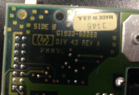 Hewlett Packard Agilent G1533 60020 6890 Gc Ecd Interface Board Cal L Enterprises