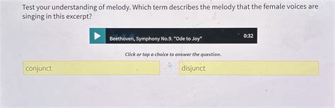 Solved Test Your Understanding Of Melody Which Term