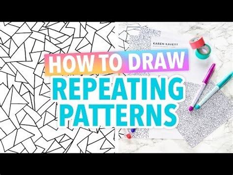 How To Draw Repeating Patterns Art Hack HGTV Handmade YouTube Repeating Patterns Pattern
