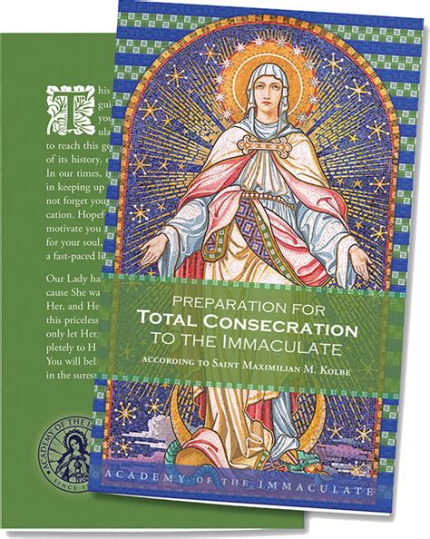 Preparation For Total Consecration To The Immaculate According To St M — Academy Of The Immaculate