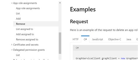 c delete azure app registration api permission programmatically stack overflow