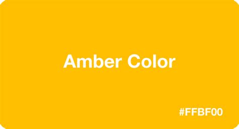 Amber Color Ff9f00 Color Codes And Palettes