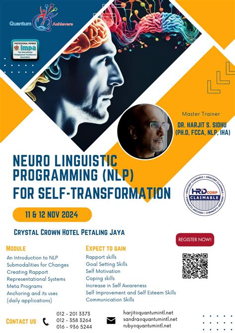 Ruby Loke On Linkedin The ‘nlp For Self Transformation Program By Our Master Trainer Dr Harjit…