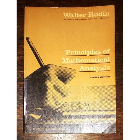 Principles Of Mathematical Analysis De Walter Rudin Shopee Brasil