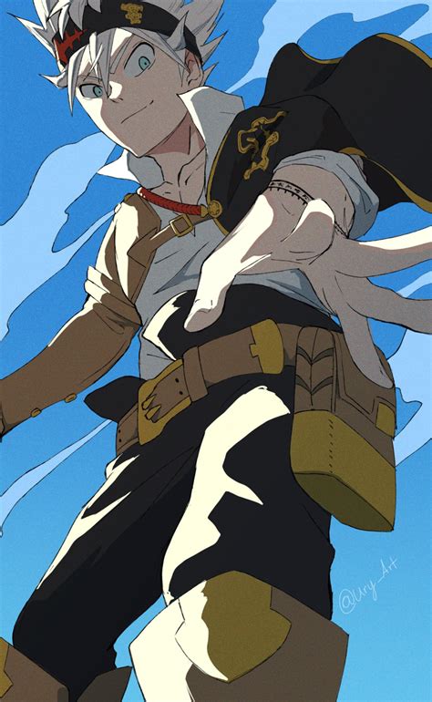 Safebooru 1boy Absurdres Asta Black Clover Belt Black Bull Emblem