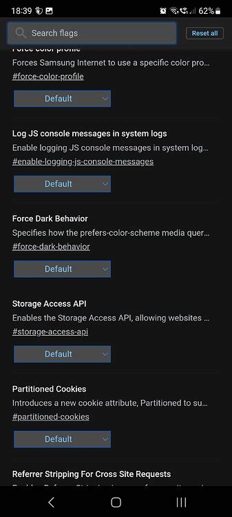 Websites Dark Mode Gets Overridden By Samsung Internet S Dark Mode Samsung Internet Samsung