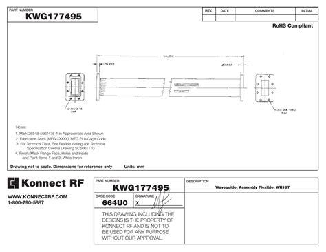 Waveguide Assembly Flexible Wr187 Konnectrf
