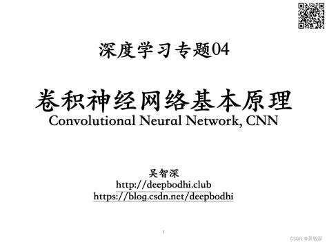 深度学习专题交流（第11~14次课）：卷积神经网络基本原理深度学习——卷积神经网络算法原理与应用 Pdf Csdn博客