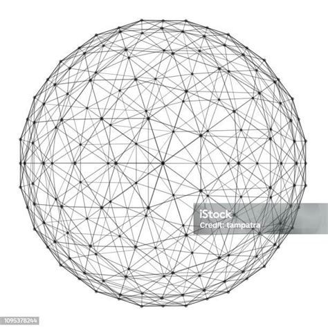 네트워크 연결 라인 및 미래 디지털 컴퓨터 기술 개념 3d 추상 그림에서에서 흰색 배경에 고립 점 구의 구조 지구본에 대한 스톡