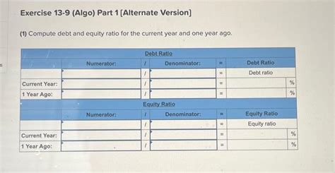 solved required information exercise 13 9 algo analyzing
