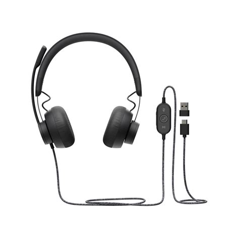 LOGITECH ZONE USB WIRED HEADSET GRAPHITE Store GrayLink