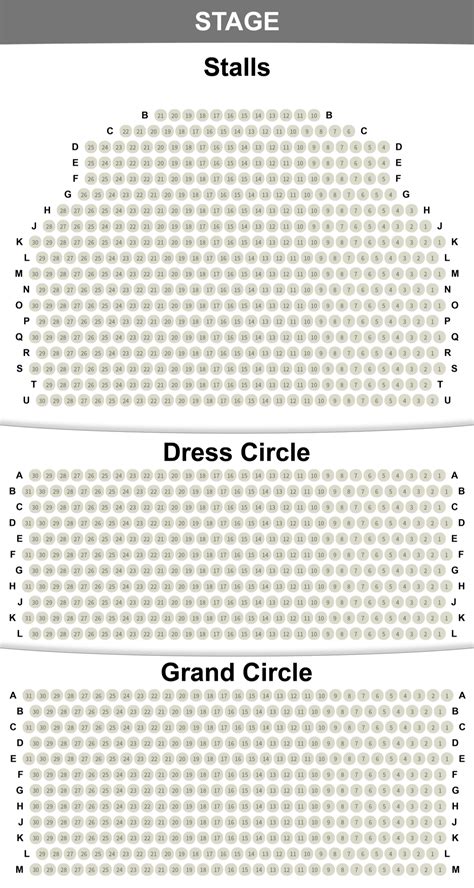 Piccadilly Theatre Seatplan