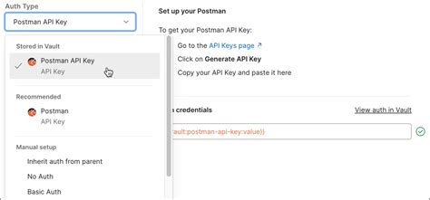 Create And Manage Vault Secrets Using Guided Auth Postman Learning Center