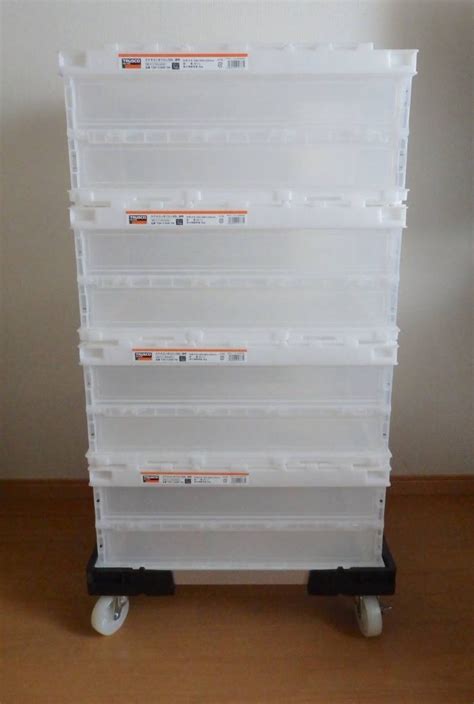 Yahoo オークション 中古 Trusco トラスコ 薄型 透明 30l ロック フ