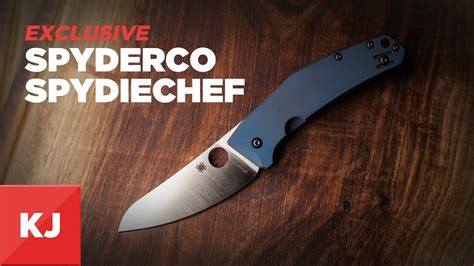 Spyderco Spydiechef With Titanium Handles Satin Finish Knifejoy