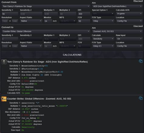 How Do I Convert My R6 Ads To CS GO Technical Discussion Mouse Sensitivity Community