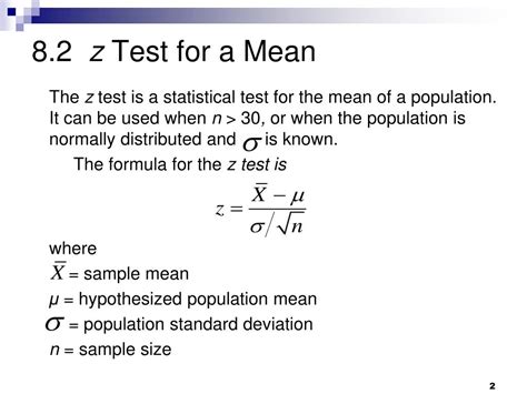 Population Mean Formula