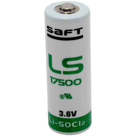 Saft Ls17500 Battery Lithium 3 6v 3600mah Non Rechargeable 1 Piece