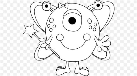 Monster Clip Art Black And White Big Hairy Blackboard Wall Sticker