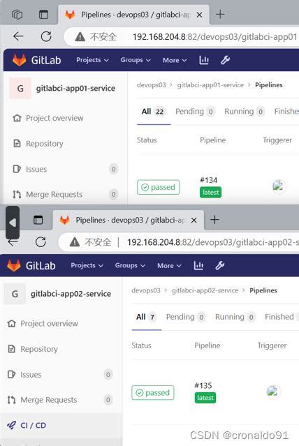 持续集成交付cicd：gitlabci 通过trigger触发流水线 Gitlab Trigger Csdn博客