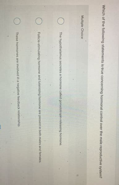 Solved Which Of The Following Statements Is True Concerni