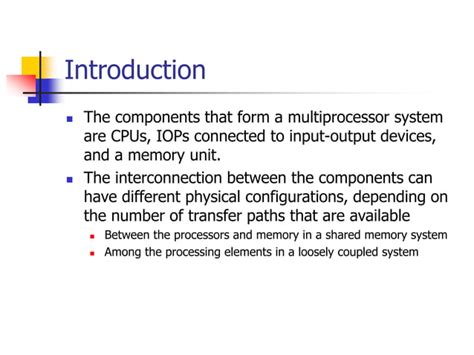Unit 6 Interconnection Structure Ppt