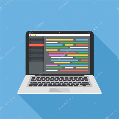 Codificación Programación Concepto De Desarrollo Web Editor De Código Fuente Con Líneas De