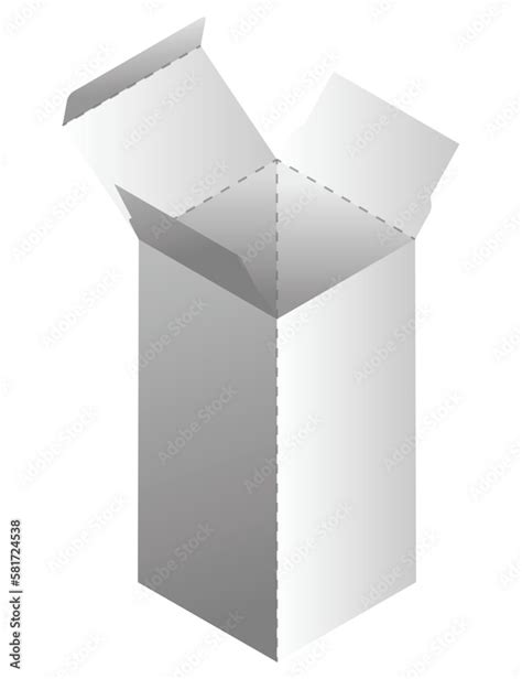 Box Model Package Template Layout For New Design Paper Rectangular
