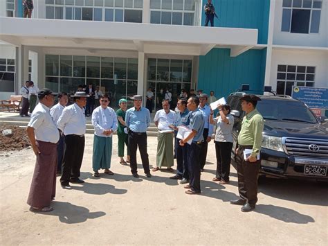 ပဲခူးတိုင်းဒေသကြီးဝန်ကြီးချုပ် နတ်တလင်းမြို့ ဆေးရုံနှစ်ထပ်တိုးချဲ့ဆောင်တည်ဆောက်ပြီးစီးမှုအား က