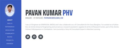Pavan Kumar P H V On Linkedin Connections Portfolio Flask Work Resume Datascience Ai