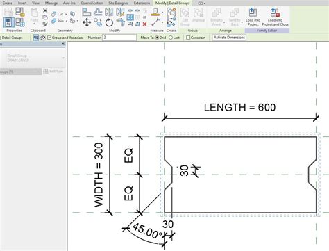 REVIT CREATING REPETITIVE D OBJECT BY USING DETAIL ITEM TUTORIAL DRAIN COVER