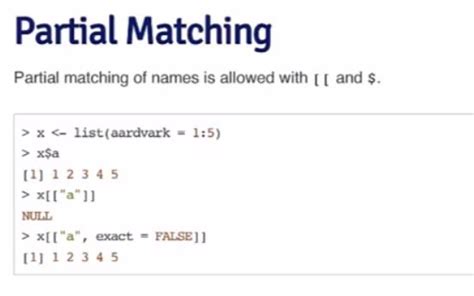 Day 14 Subsetting Matrix Partial Matching Missing Na Values
