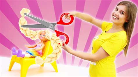 Новая прическа куклы Челси Игры в Парикмахерскую и Салон Красоты Барби Youtube