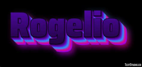 Rogelio Text Effect And Logo Design Name