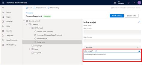 Script Injectors Commerce Dynamics 365 Microsoft Learn