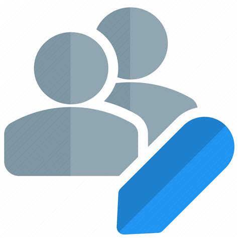 Multiple User Edit Pencil Icon Download On Iconfinder