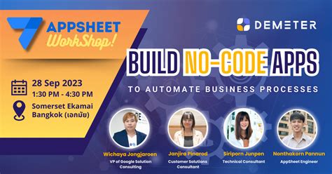 Appsheet Workshop Build No Code Apps To Automate Business Processes