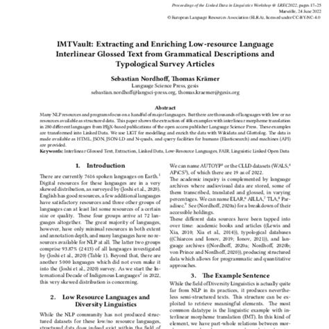 Imtvault Extracting And Enriching Low Resource Language Interlinear Glossed Text From