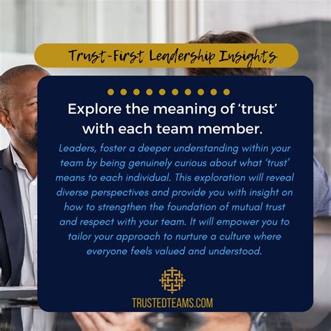 Discover The Meaning Of Trust With Trust First Leadership Insight