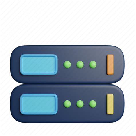 Server Database Hosting Connection 3d Illustration Download On Iconfinder